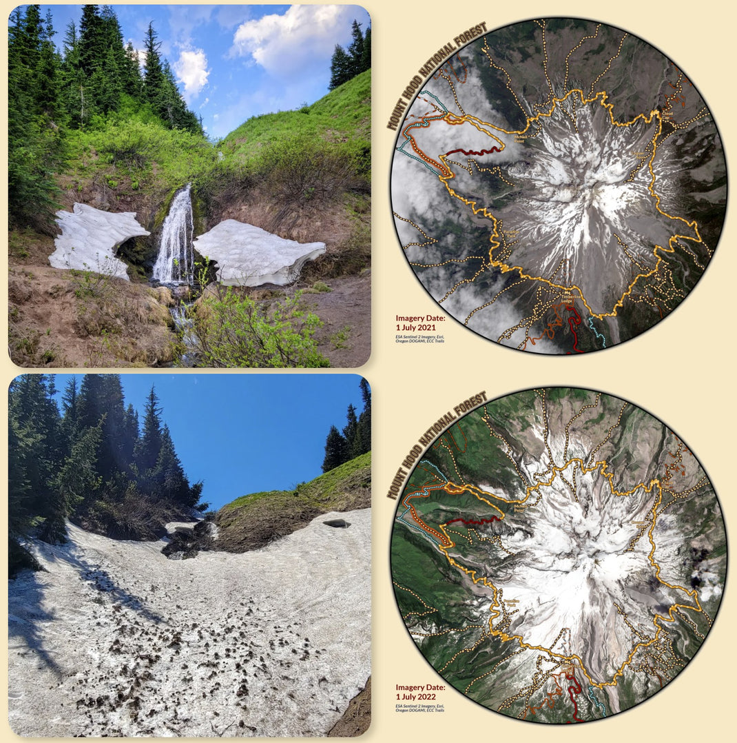 Timberline Trail – Elevation Changes Cartographic